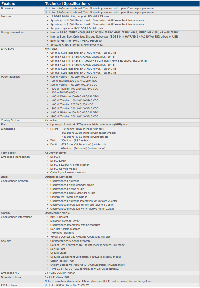Dell PowerEdge T560 - qServer